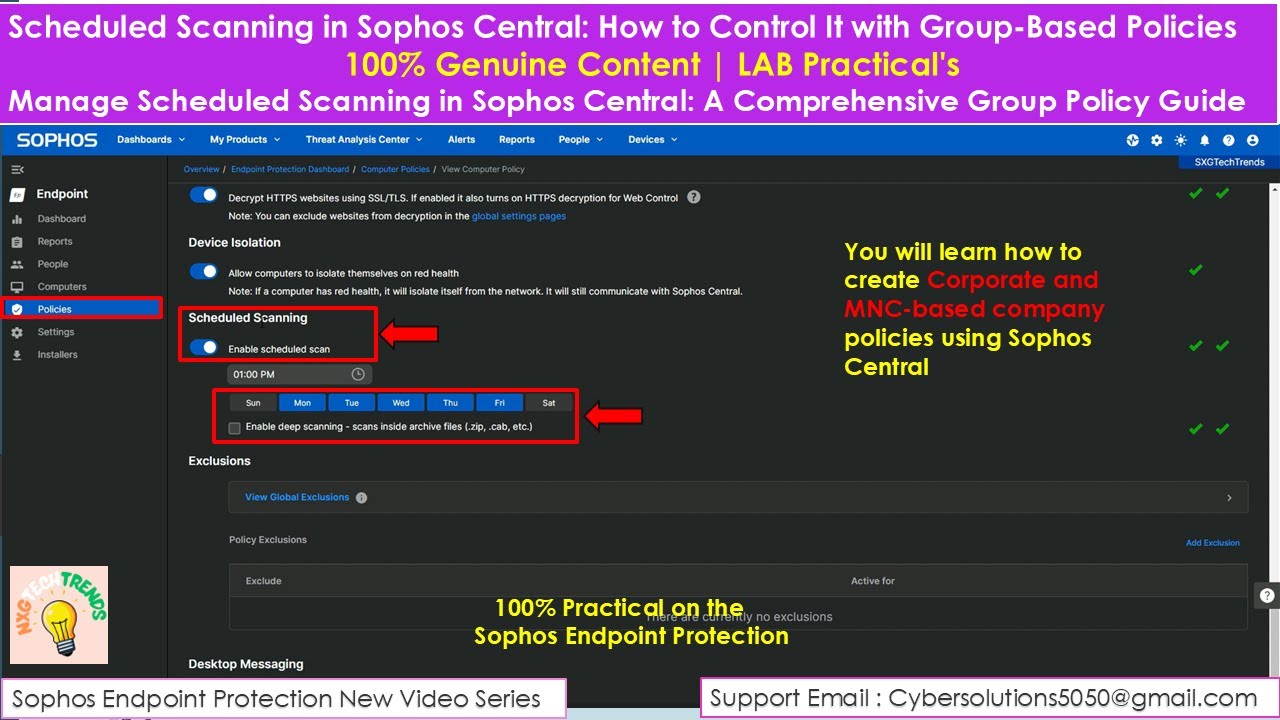 Sophos Central: How to Manage Scheduled Scanning | Comprehensive Group ...
