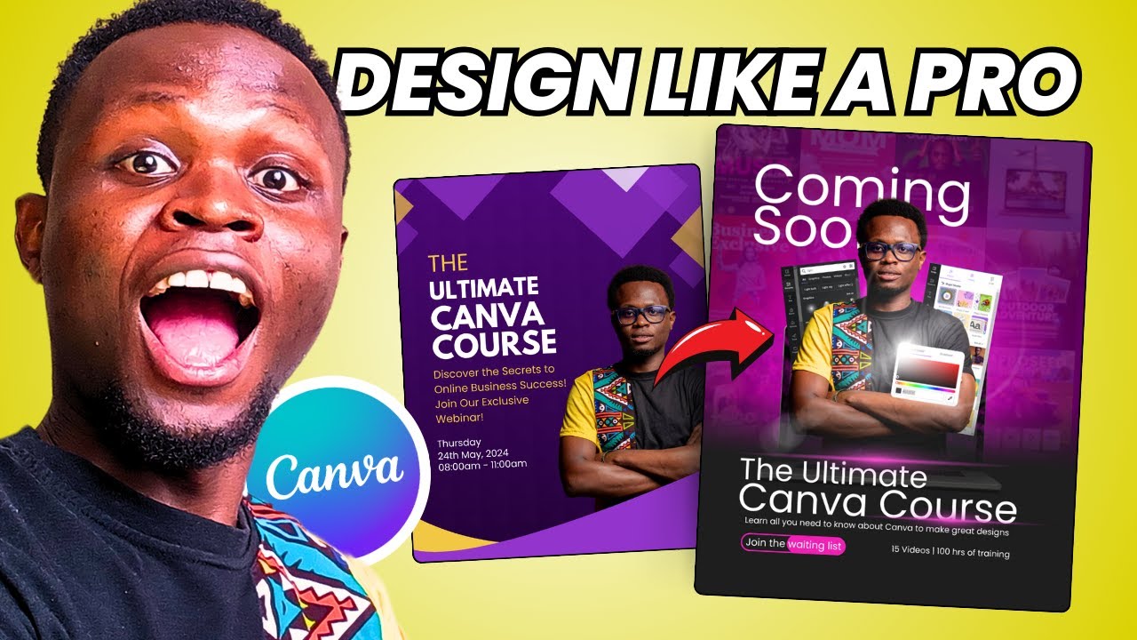 Canva Flyer Tutorial - Promote your online courses like a PRO! - YouTube