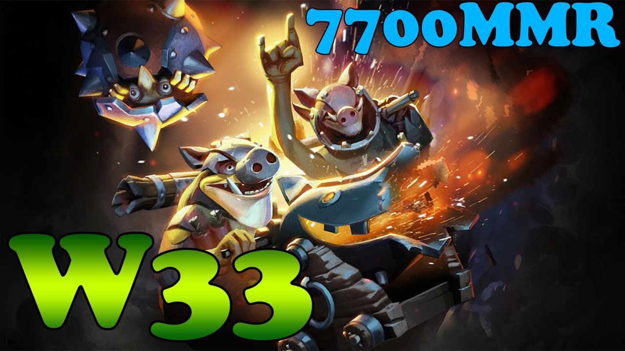 Dota 2 - W33 7700 MMR Plays Techies vol 5 - Pub Match Gameplay - YouTube
