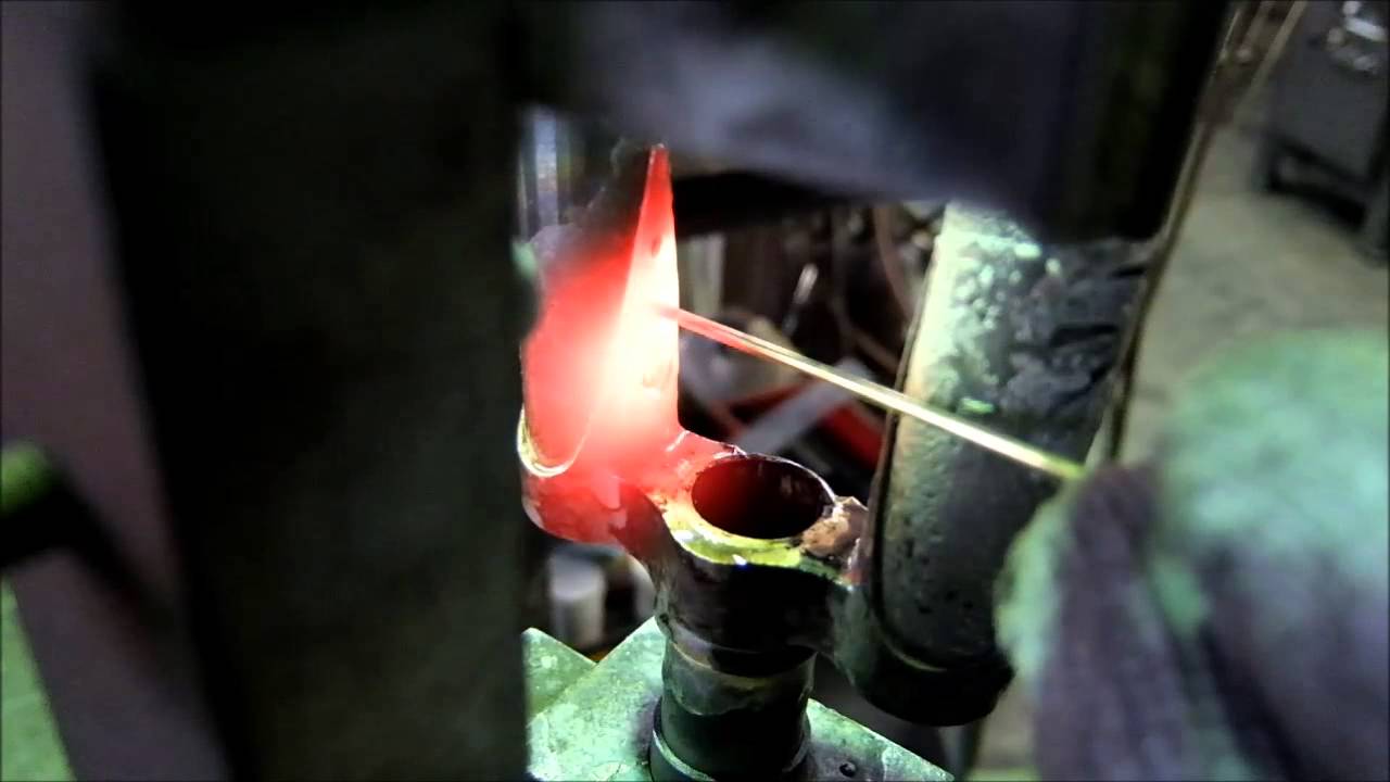 Front fork crown welding - YouTube