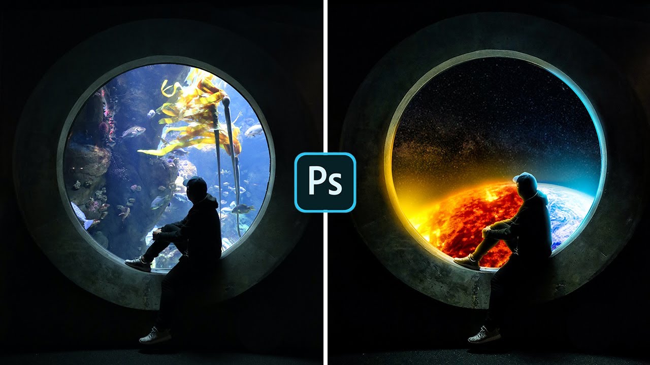 Sun & Earth Photo Photo Editing In Photoshop | Photo Manipulation ...