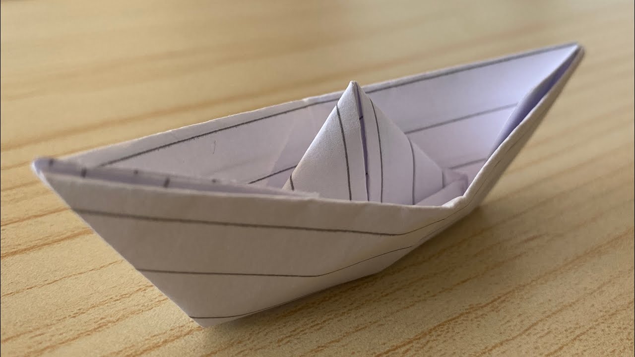 Make a Paper Boat/Mache ein Papierboot/ Buat Perahu kertas - YouTube
