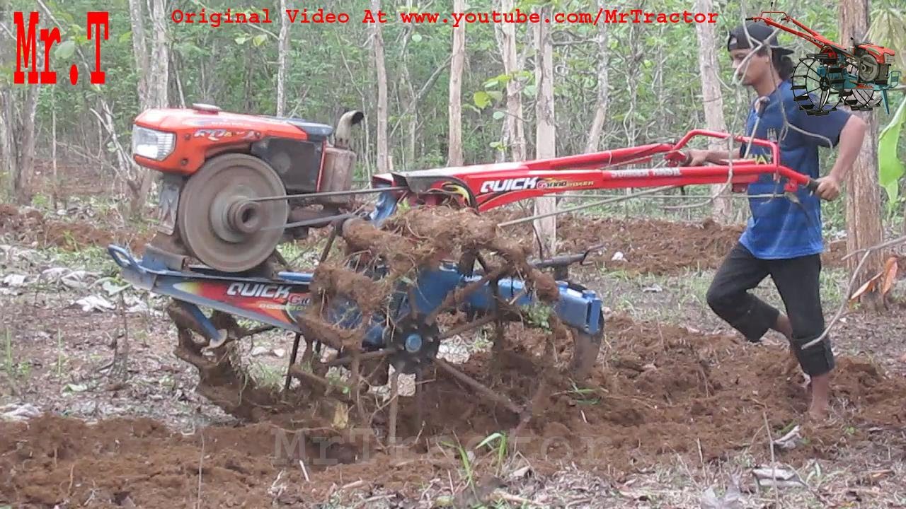 Quick G1000 Boxer Two Wheel Tractor Working Hard - YouTube
