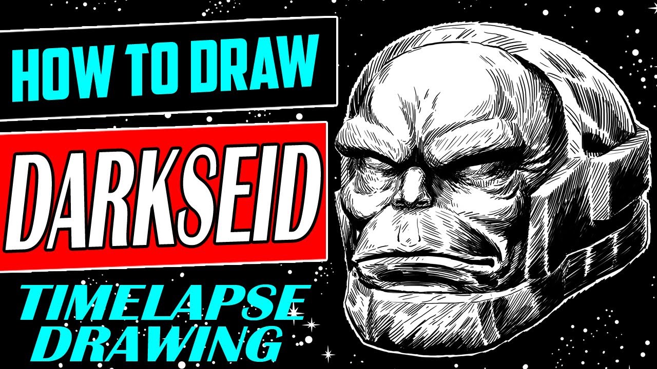 How to draw DARKSEID | Timelapse Drawing - YouTube