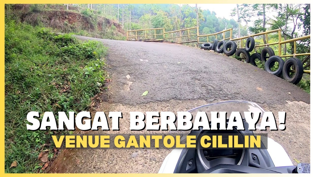 AWAS HATI2..! Tanjakan Terjal Dan Curam Jalan Menuju Venue Gantole ...