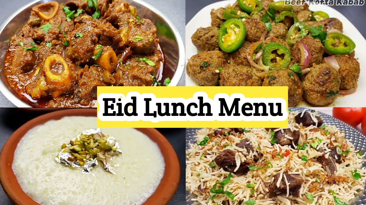 Complete Eid Lunch Menu For First Day By Samar's Kitchen - YouTube