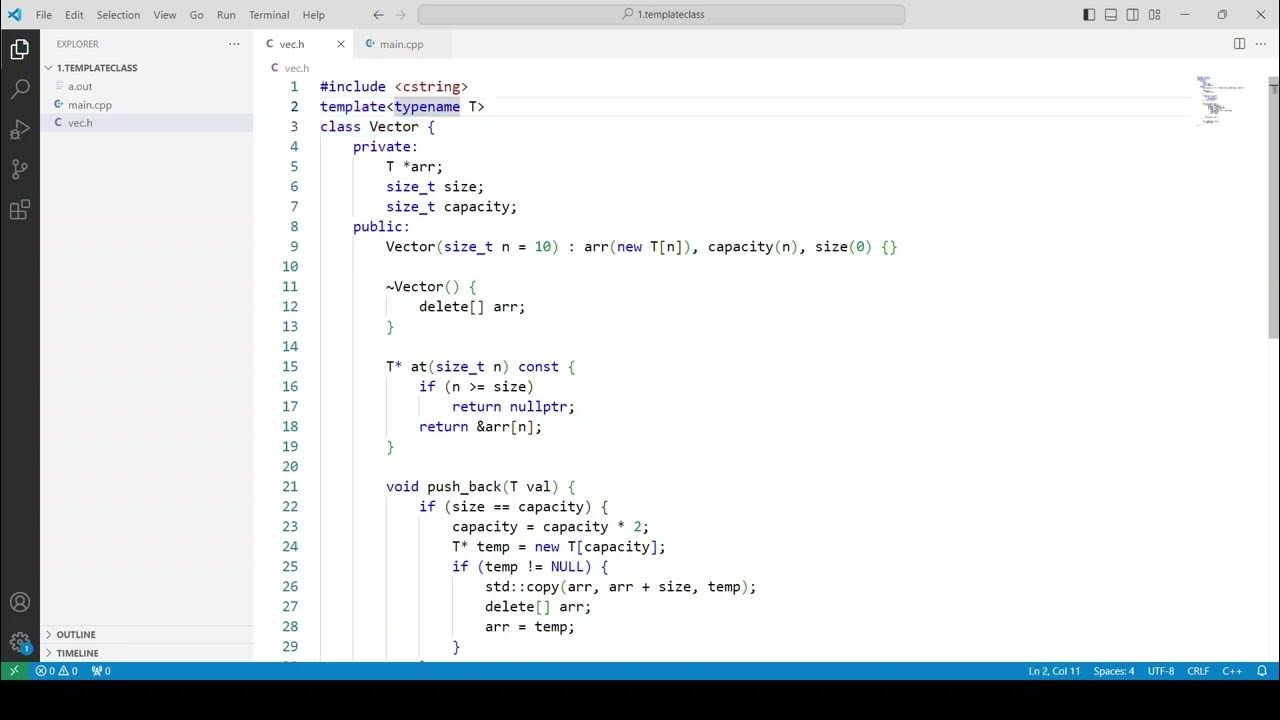 C++ Template Classes - YouTube