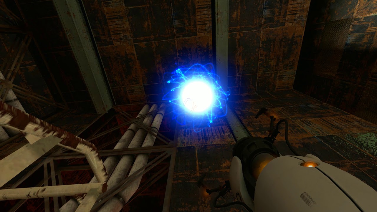 Portal 1 Bug - blue laser bullet - YouTube