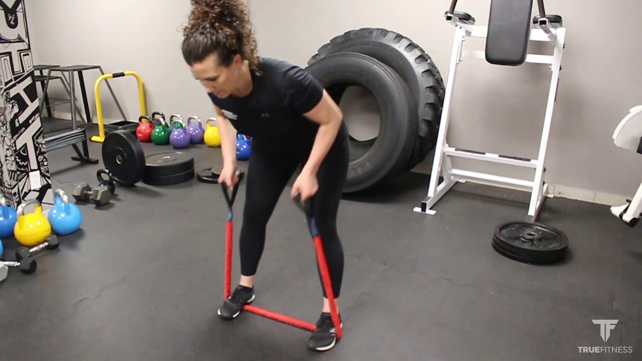Bent Over Band Row to High Row - YouTube