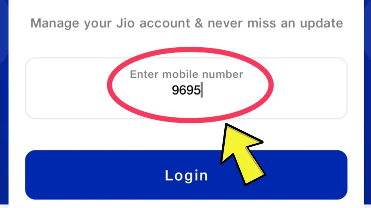 My Jio App Me Phone Number Se Login Kaise Karte Hai | Login My Jio App ...