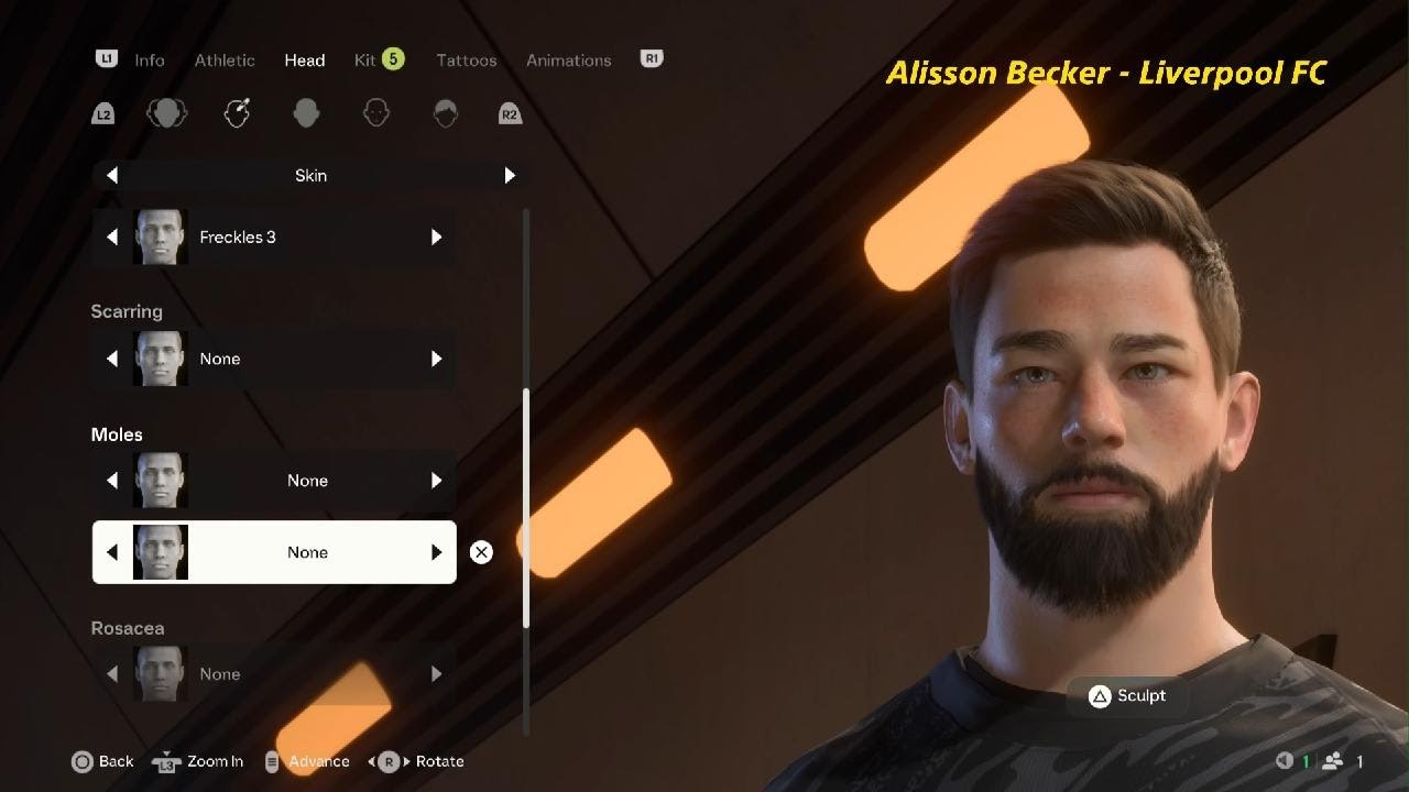 EA SPORTS FC 25 face creation tutorial - Alisson Ramses Becker/Brazil ...