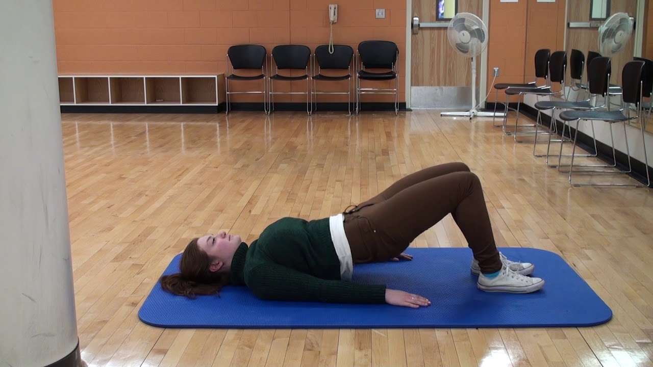 Supine Bridge - YouTube