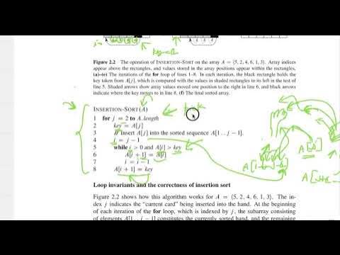 Chapter 2 (Part 2)- Insertion Sort is explained, Algorithms - Cormen , let's read together ...