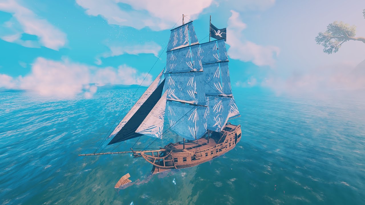 Valheim Jackdaw placing and Sail Guide [Valheim + ValheimRaft Mod] - YouTube