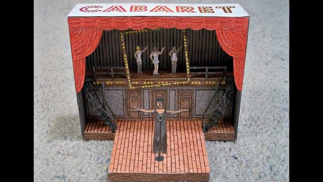 Paper Model of the Cabaret Musical Scenic Design - YouTube