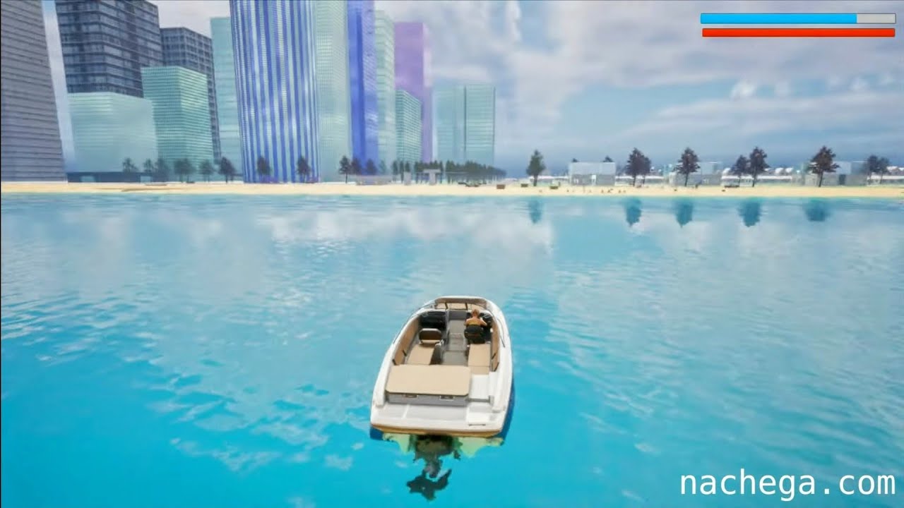 Ocean Boat Ride, Swimming, Island 🏝 Beach ⛱️ | Unreal Engine 5 (UE5 ...