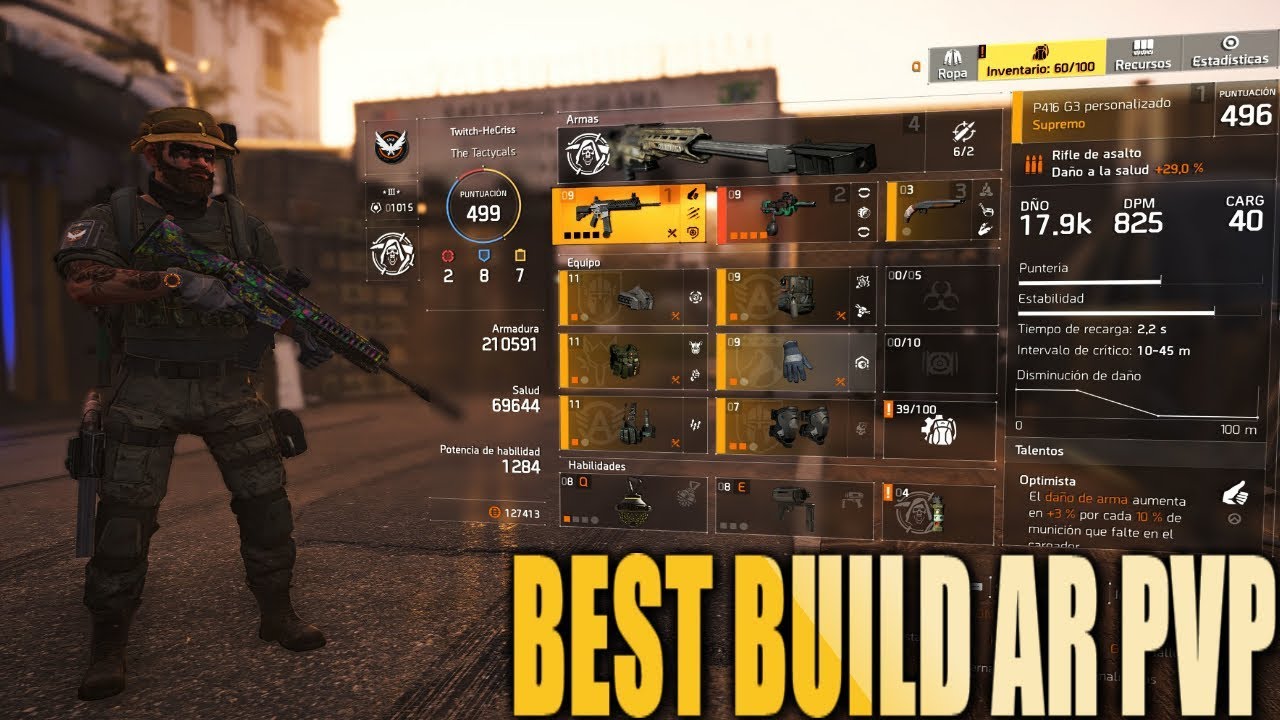 MEJOR BUILD AR PVP DMG ~NUEVO PARCHE~ The Division 2 - YouTube