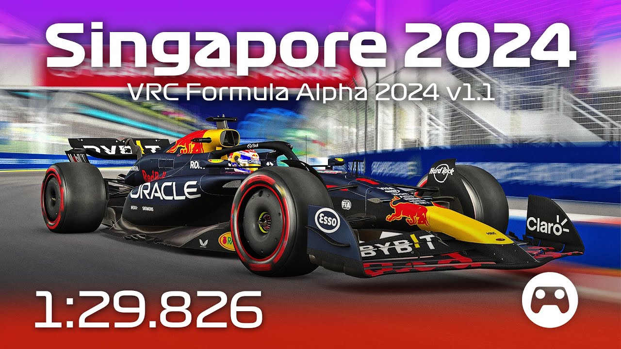 F1 2024 Singapore | 1:29.826 | VRC Formula Alpha 2024 CSP v1.1 | Assetto Corsa | Hotlap + Setup ...