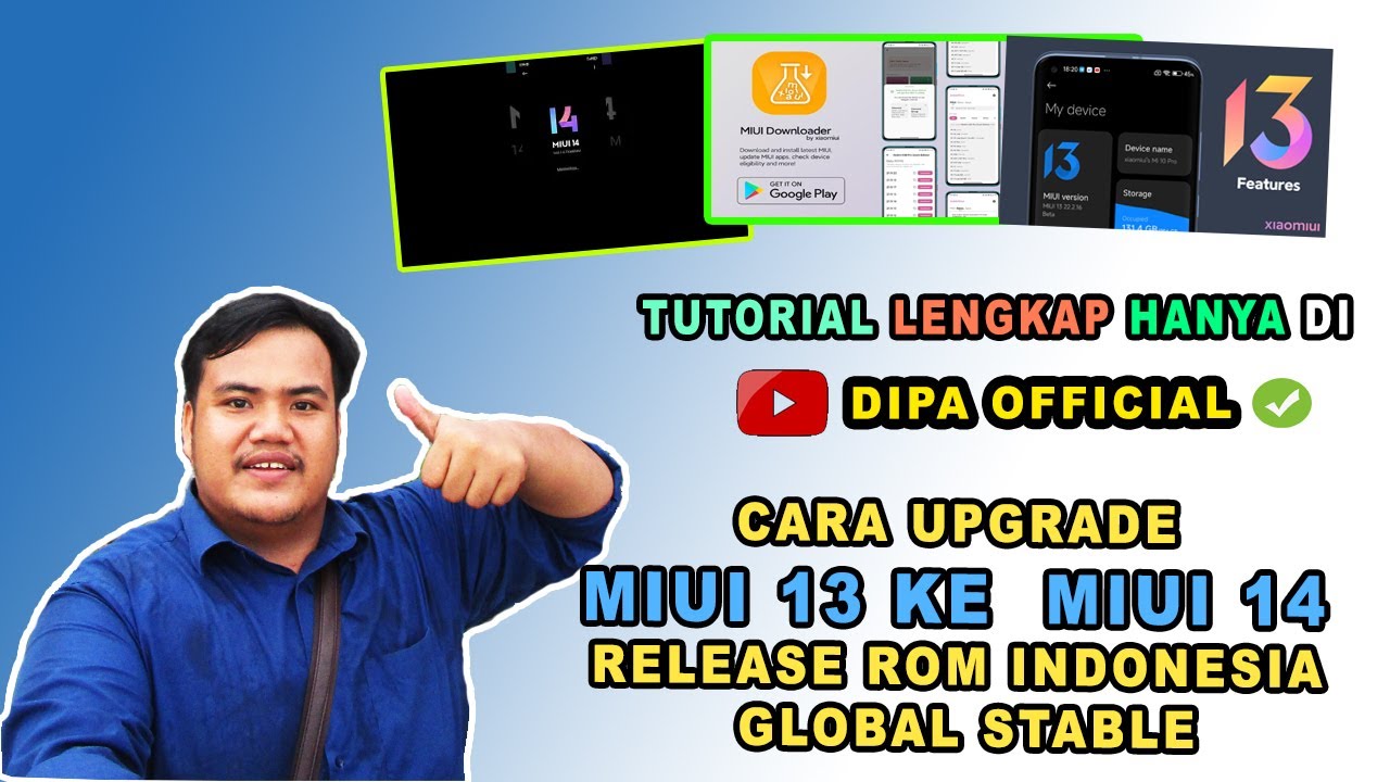 Tutorial upgrade miui 13 ke miui 14 release rom Indonesia global stable ...