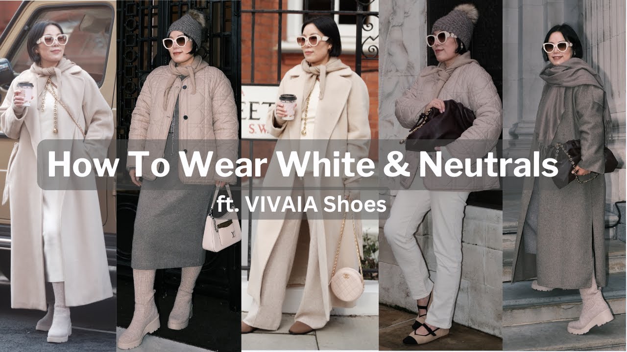 How To Wear Whites & Neutrals ft. VIVAIA Shoes | Sanecyndy - YouTube