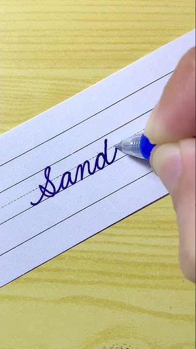 How to write “Sandeep” in Cursive writing | Cursive handwriting practice | Calligraphy | by i ...