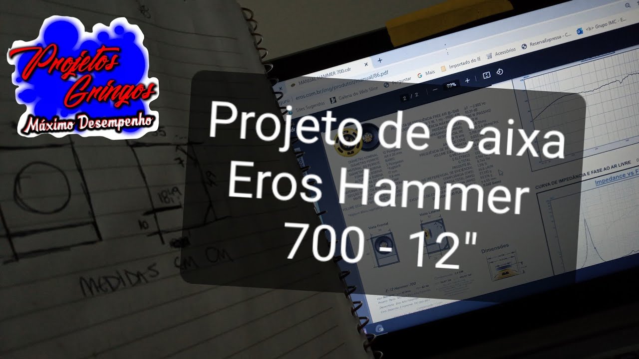 PROJETO de Caixa Eros Hammer 700 da Projetos Gringos - YouTube