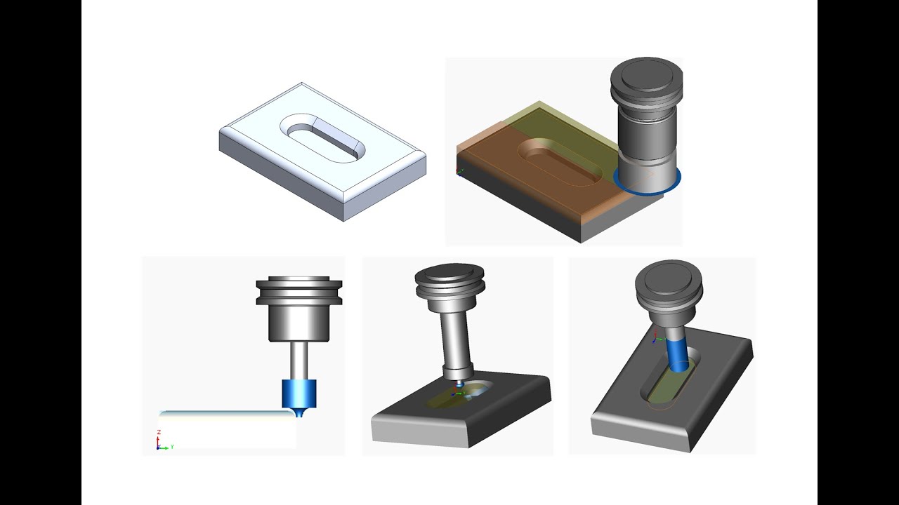 SolidWorks CAM: Adding Face Milling, Chamfer and Fillet Milling - YouTube