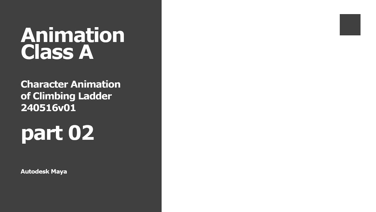 Character Animation of Climbing Ladder pt02 240517v01 - YouTube