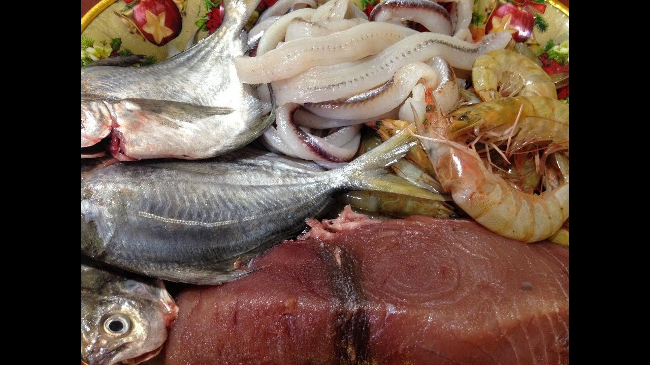 Conociendo pescados y mariscos en Ecuador - YouTube