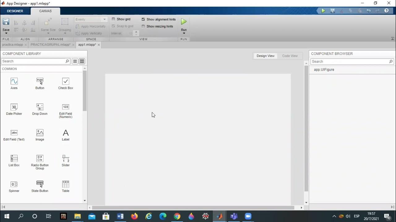 Interfaz gráfica de App Designer en Matlab - YouTube
