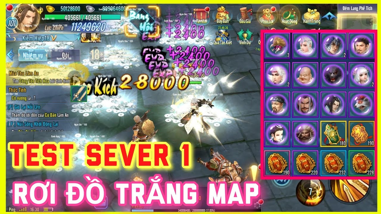 VLTK Mobile Lậu - Test 1 Full Pet Quan Vũ Đạt Ma , Rơi Đồ Trắng Map ...