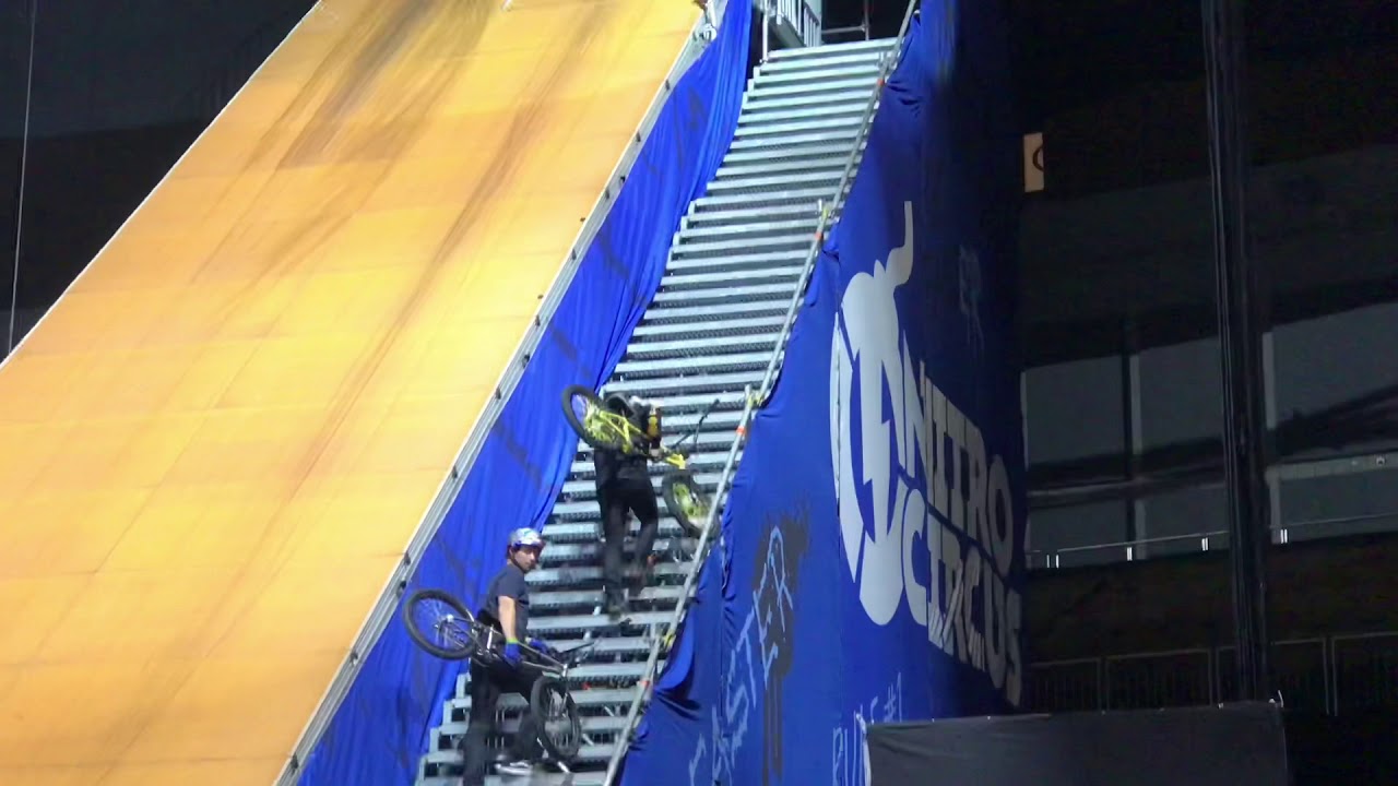 The fids jumps nitro circus Giganta ramp for the first time - YouTube