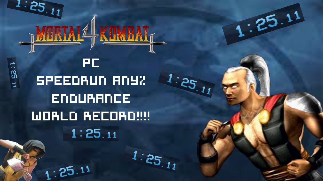 Speedrun Mortal Kombat 4 PC (Any% Endurance) WORLD RECORD!!! - YouTube
