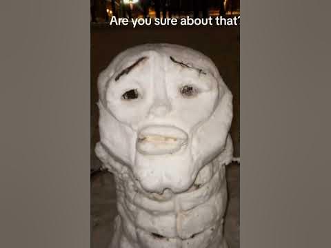 Snowman mewing - YouTube