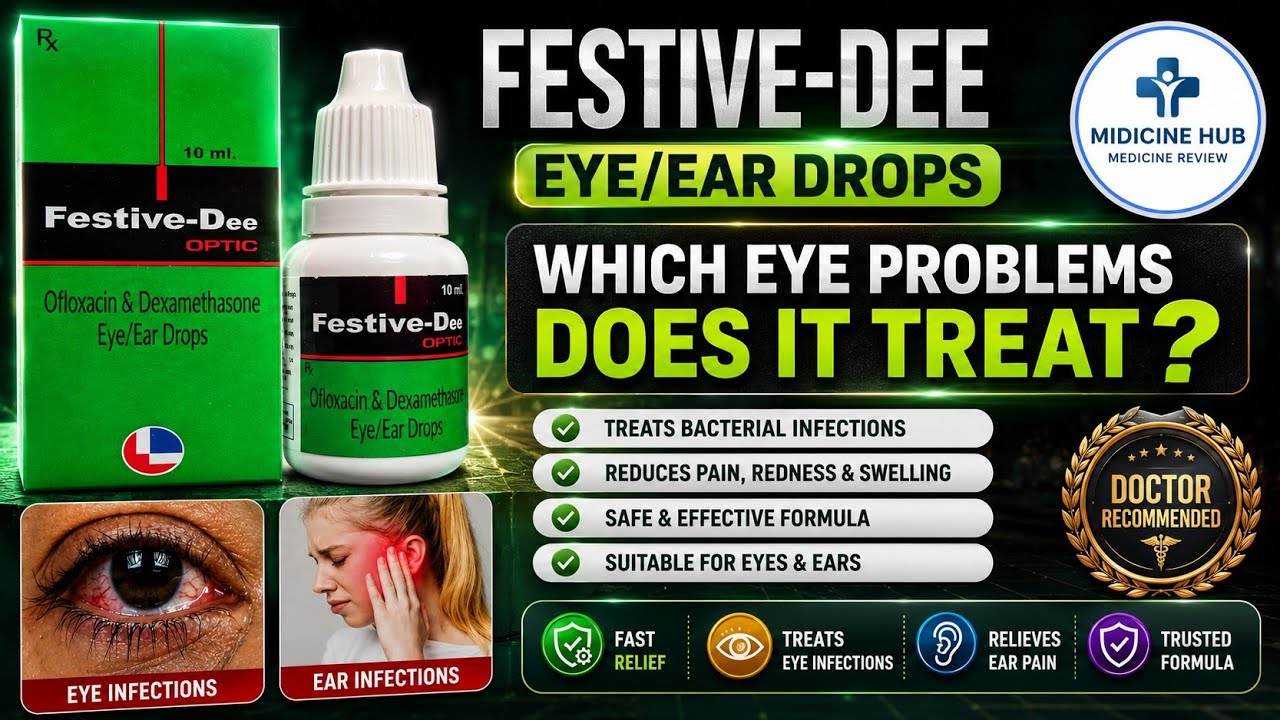 Festive-Dee Optic Eye/Ear Drops | Uses | Side Effect | Precautio ...