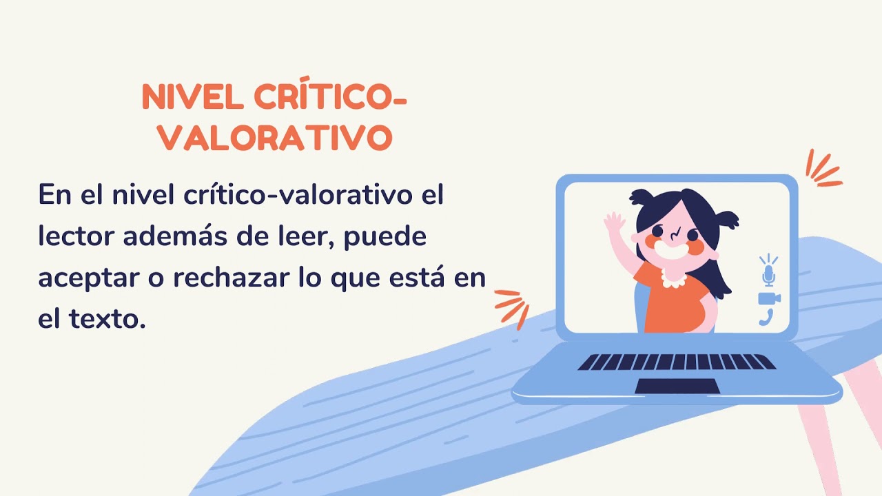 Comprensión de textos: nivel literal, inferencial y crítico valorativo ...