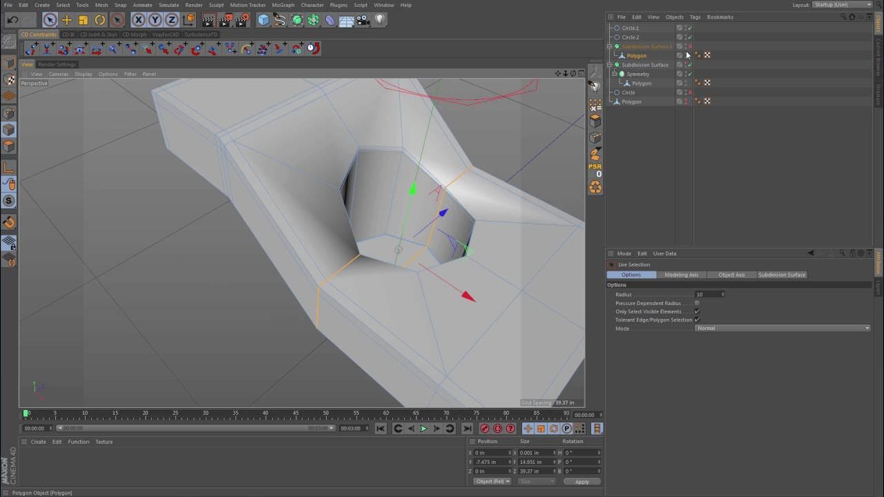 Sub-D Modeling in C4D - Lesson 20 - Pinching - YouTube