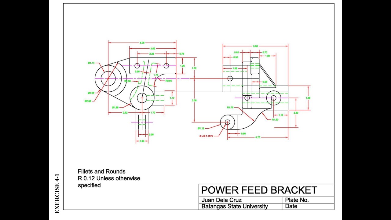 Exercise 4-1 _ Power Feed Bracket - YouTube