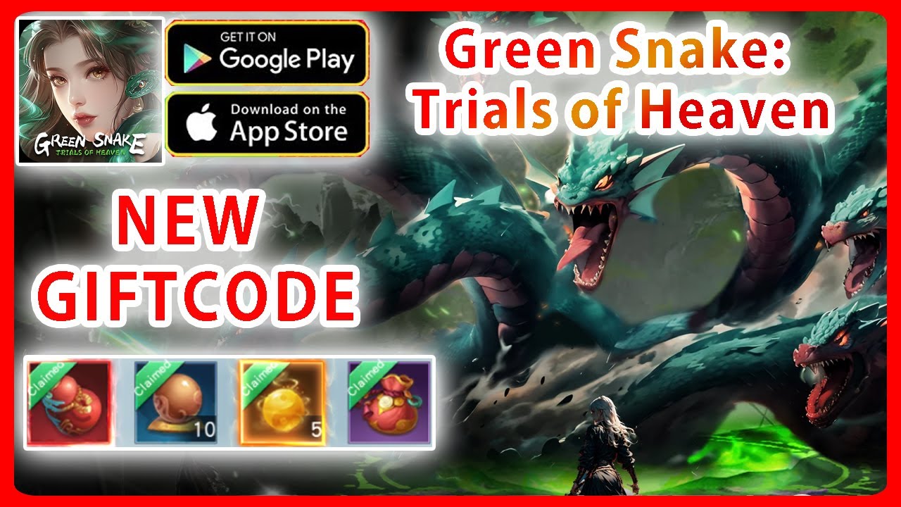 Green Snake: Trials of Heaven Gameplay & How to redeem code Green Snake ...