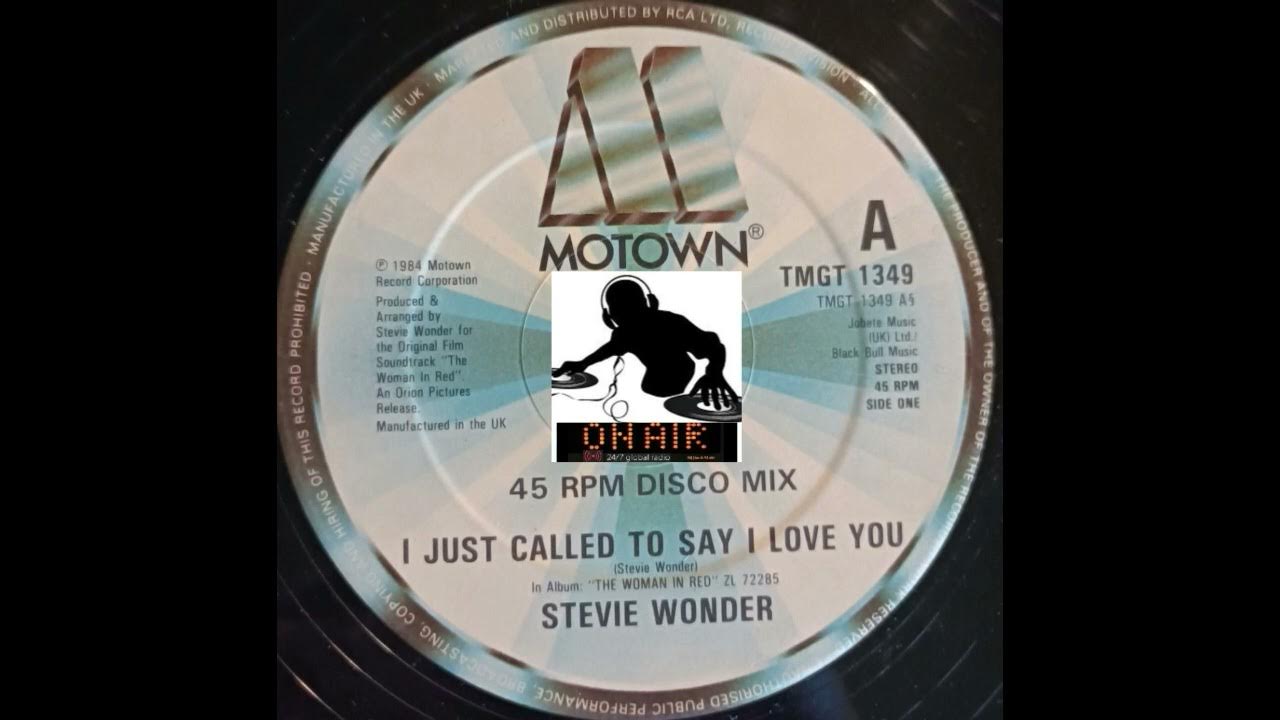 STEVIE WONDER - I JUST CALLED TO SAY I LOVE YOU (DISCO MIX) (instrumental) - YouTube