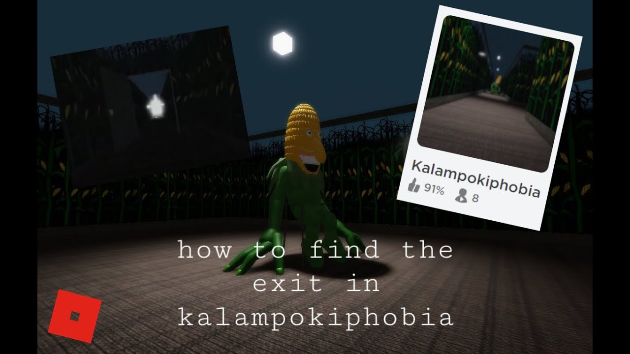 How to find the exit in Kalampokiphobia (roblox horror corn maze) - YouTube