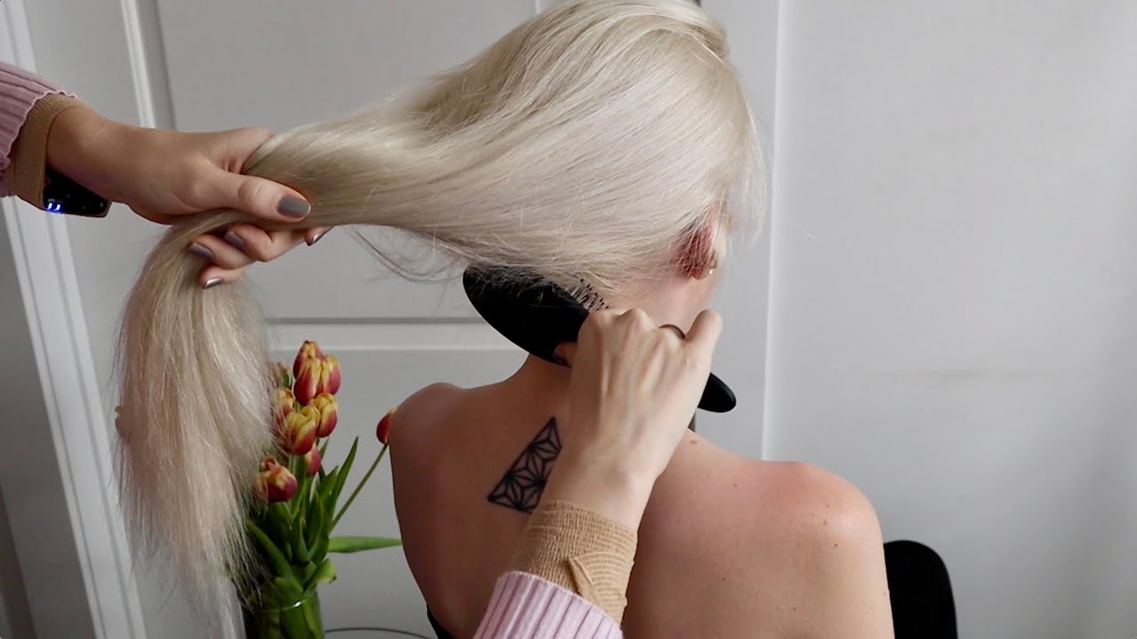 ASMR | Hairstyling, hair brushing, braiding, & back scratch with Izzy 🤍 ...