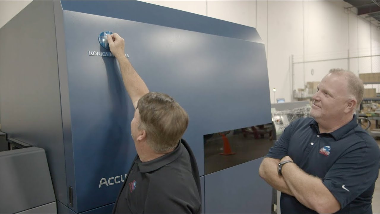 Customer Success Stories: AccurioJet KM-1 LED UV InkJet Press - YouTube