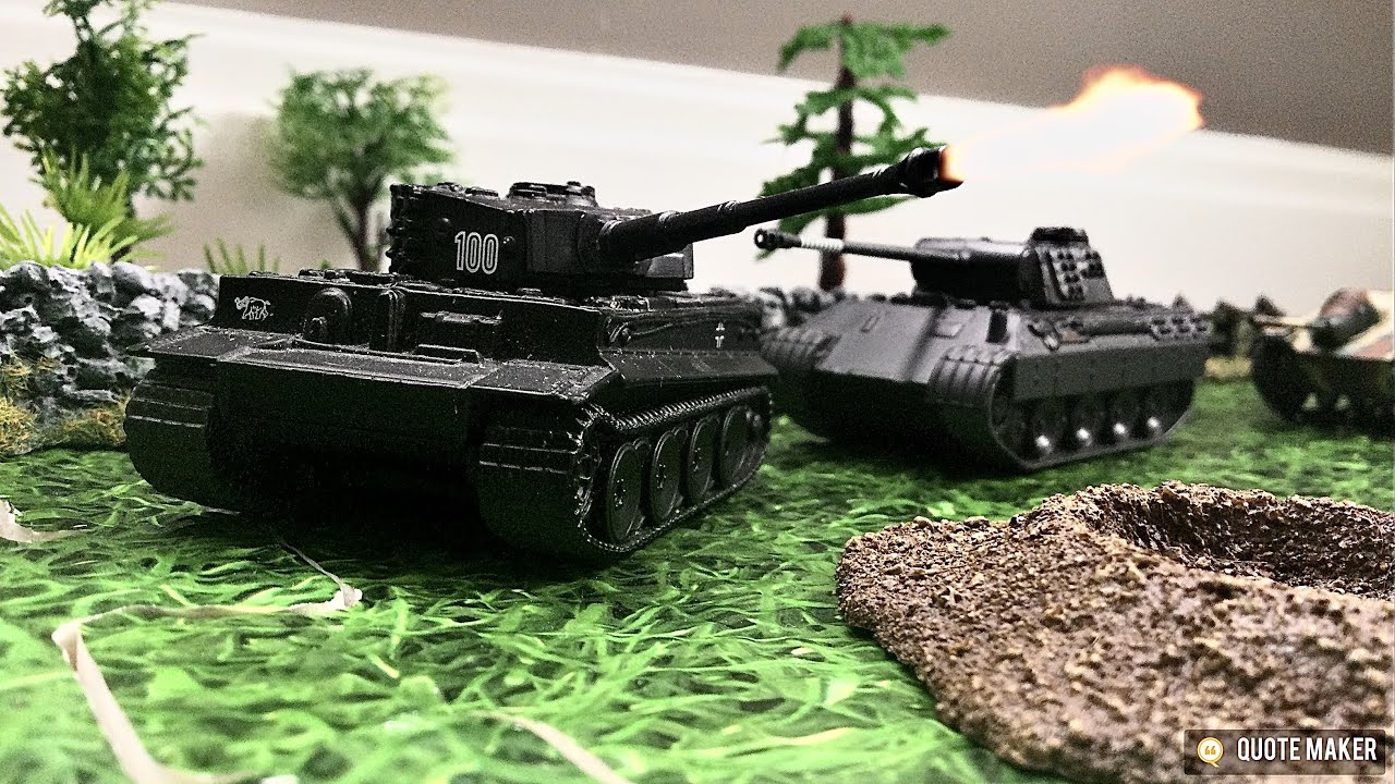 Ambush! │ WW2 Tank Battle Army Men Stop Motion │ Toy Model - YouTube