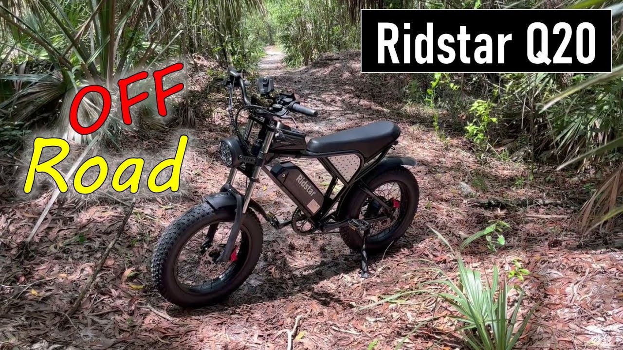 Off-road riding on Ridstar Q20 eBike - YouTube