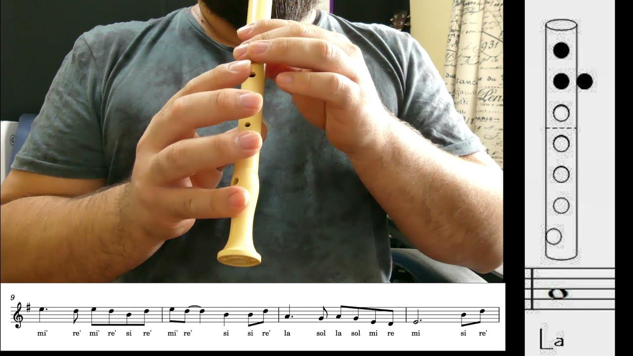 Todos Juntos - Tutorial de flauta dulce soprano (Notas y digitaciones) - YouTube
