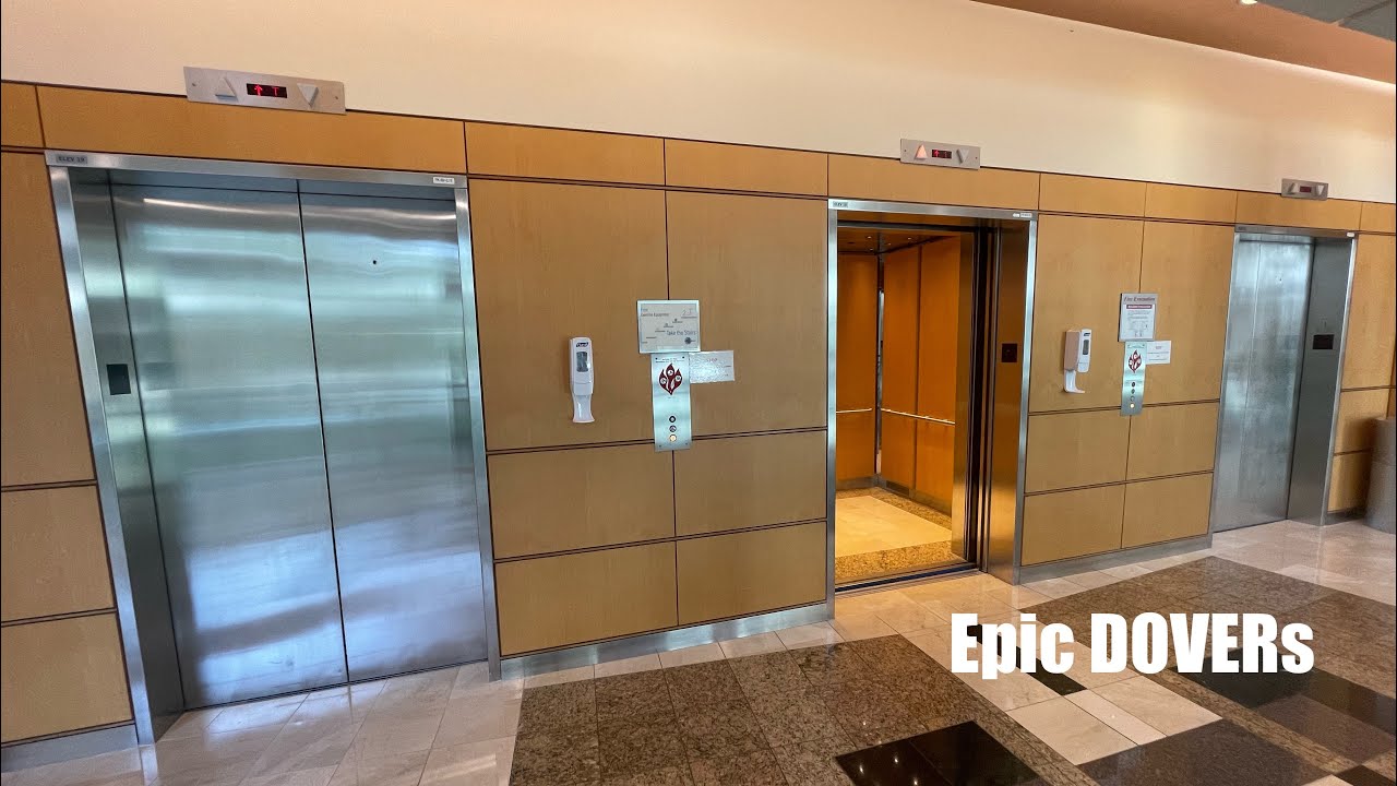 Epic DOVER Traction Parkview Elevators @ Fairview Hospital - Fairview Park, OH - YouTube