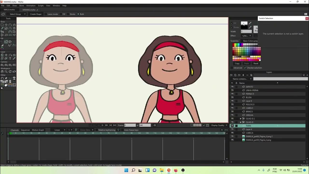 Speed Drawing - Moho Pro - (Desenho Rápido - Moho Pro) - YouTube