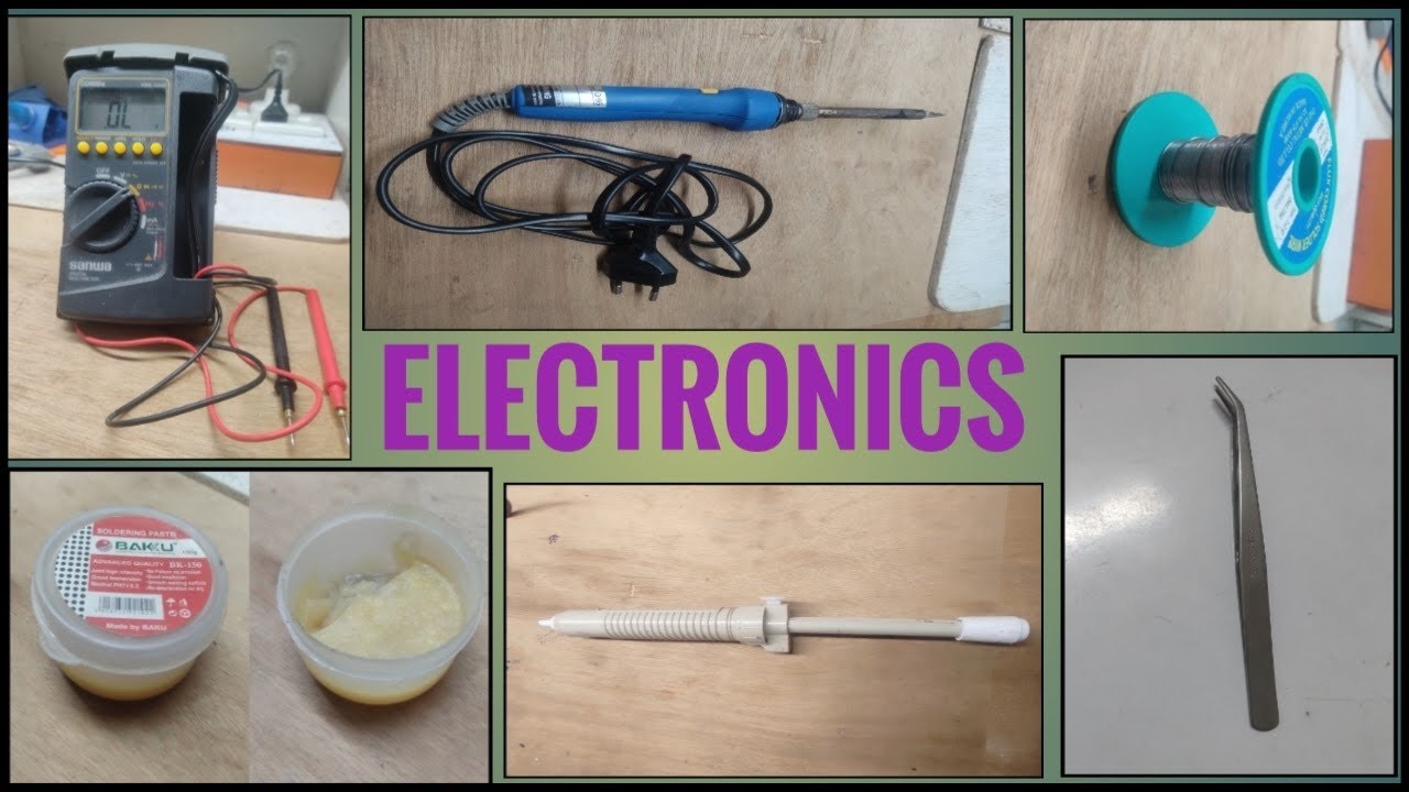 Basic tools for electronic repairing. Basic electronics tools. Tools ...