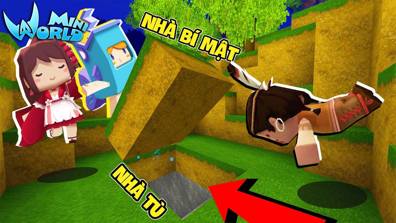 MINI WORLD*THỬ THÁCH LÀM NHÀ BÍ MẬT DƯỚI NƯỚC TROLL NOOB PRO*HẦM BÍ MẬT ...